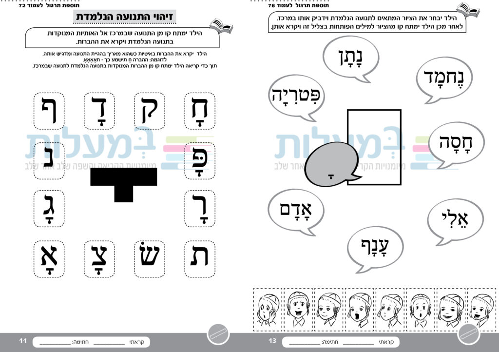 Libro de Enseñanza de Todas las Nekudot hasta Leer Cuentos - Bemaalot ...